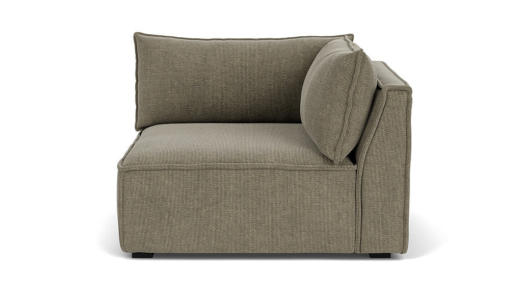 Daphne, Module Couch, Corner Right, Pebble Rust - Shop Couches Online — SOFACOMPANY