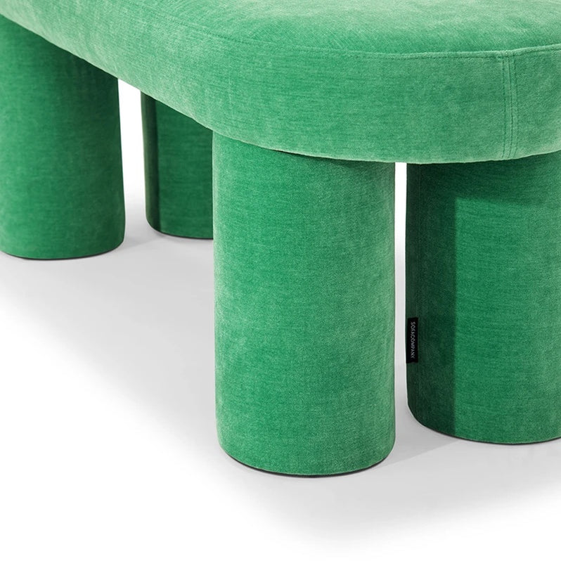 Charlie Bench, Moss Grass Green - Shop Benches Online — SOFACOMPANY